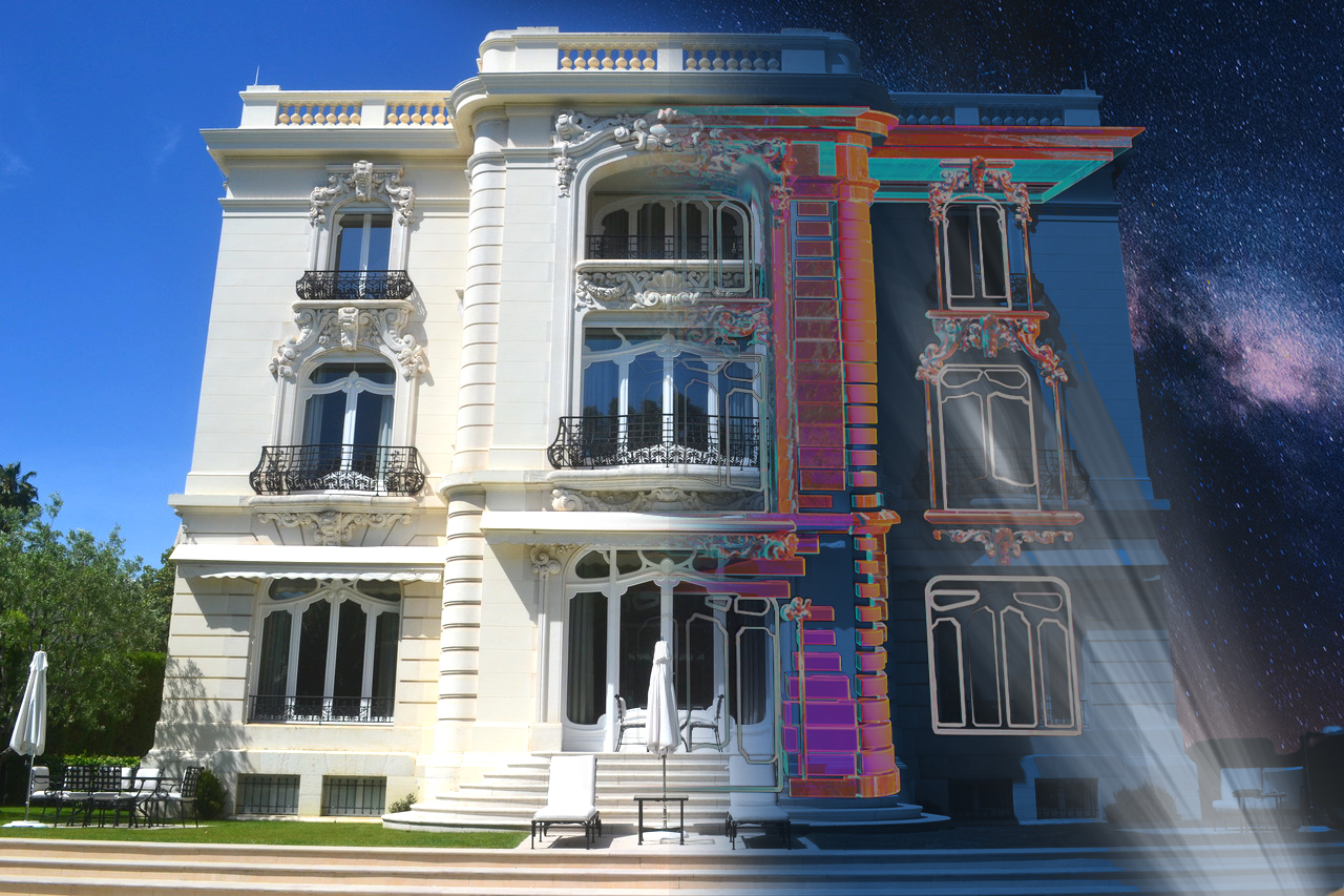 Florian Picasso - Mapping Vidéo Villa Californie - En Coulisse